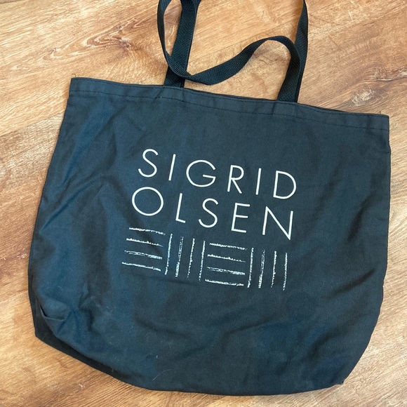 Sigrid Olsen | Bags | Vintage Sigrid Olsen Black Large Tote Bag | Poshmark